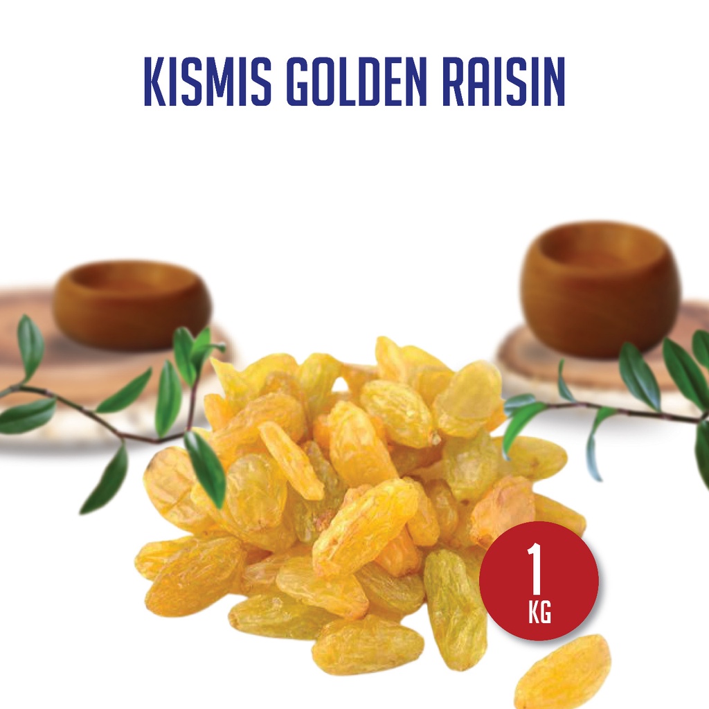 Jual Kismis Golden Raisin 1kg - Kismis Asam Manis - Kismis India ...