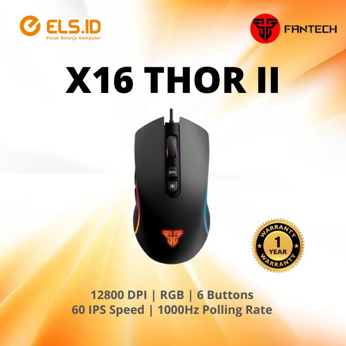 Jual Fantech X16 THOR II Mouse Gaming RGB | Shopee Indonesia