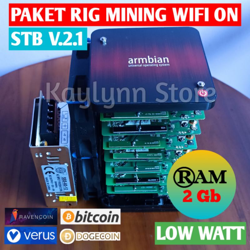 Jual RIG Mining 7 STB V2 RAM 2Gb Wifi ON Low Watt Armbian Linux | Shopee Indonesia