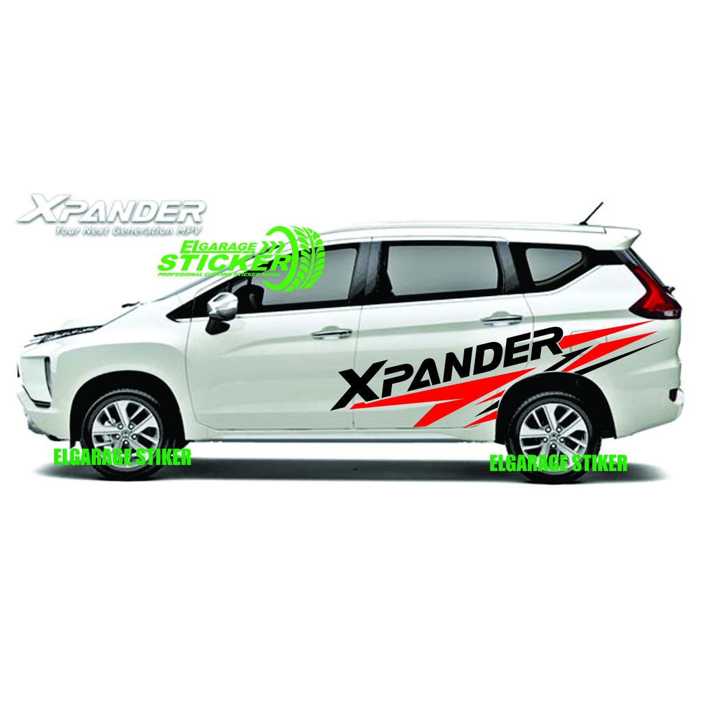 Jual Stiker mobil mitsubishi xpander stiker striping mobil xpander cutting stiker body samping ...
