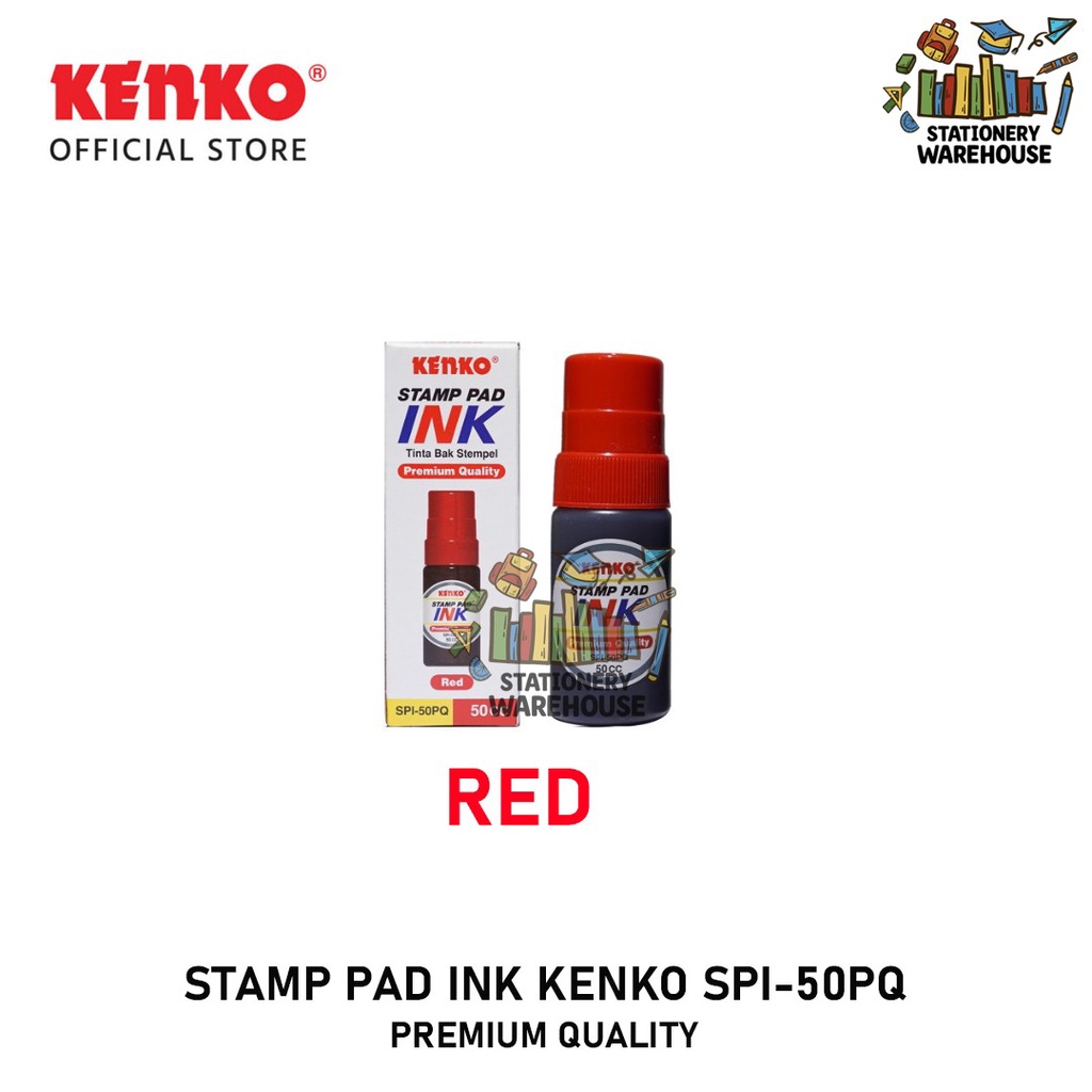 Jual Tinta Stempel Pyramid / KENKO Stamp Pad Ink 50 cc / Refill Stamp ...