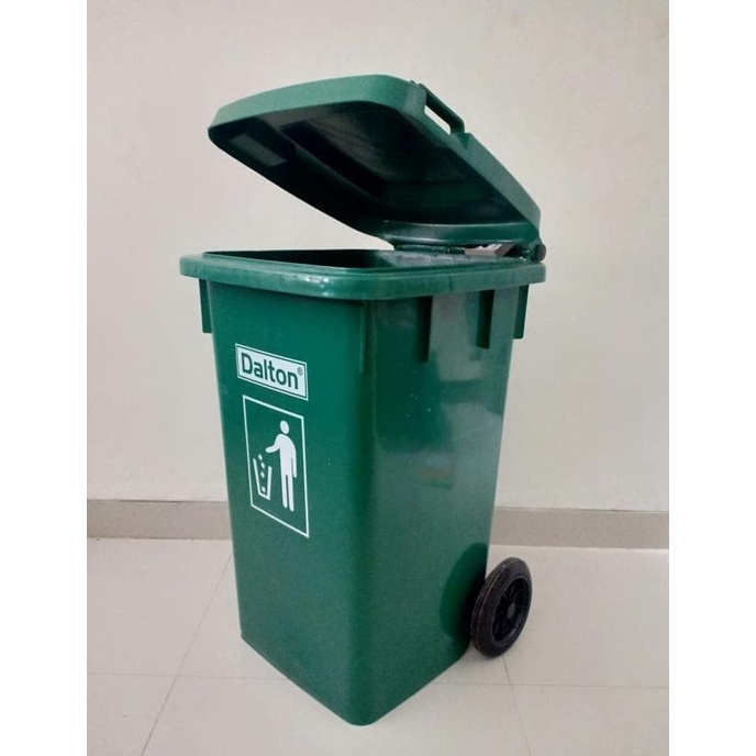Jual DALTON TONG SAMPAH PLASTIK HIJAU RODA 240 LITER DUSTBIN LXD 240LITER | Shopee Indonesia
