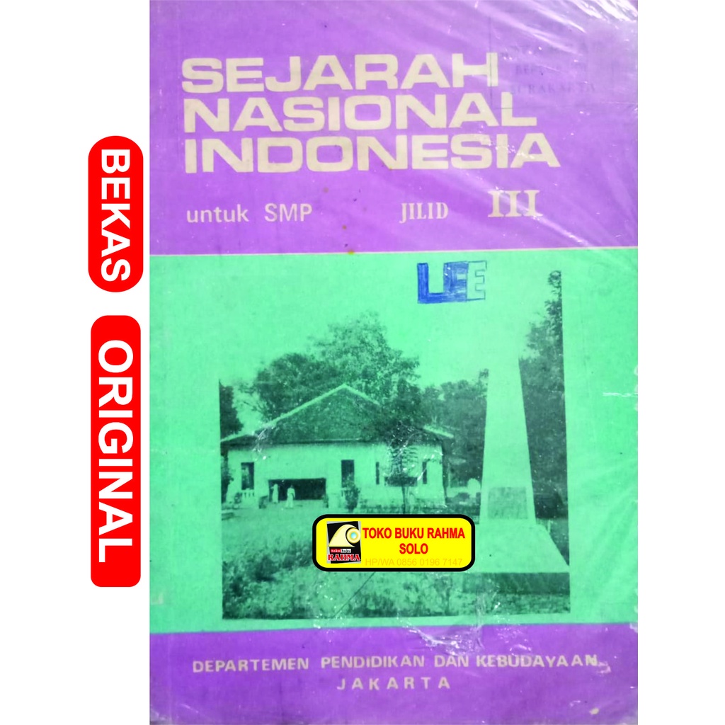 Jual Sejarah Nasional Indonesia Jilid III 3 Untuk SMP Nugroho ...