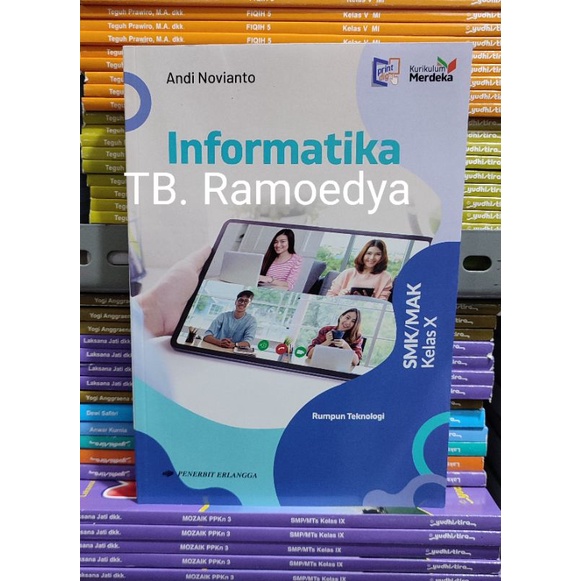 Jual Buku Informatika Rumpun Teknologi SMK/MAK kelas X Erlangga Kurikulum Merdeka | Shopee Indonesia
