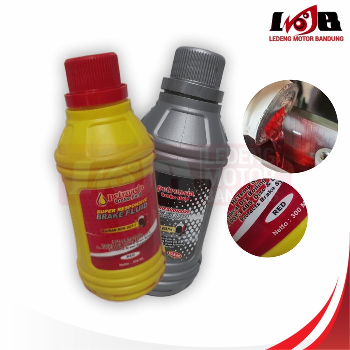 Jual Petroasia Oli Minyak Rem DOT 3 300ML Cairan Brake Fluid Red Clear ...