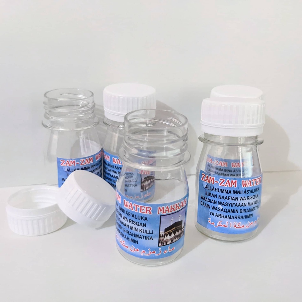 Jual Botol Zam Zam 40ml isi 30pcs - Botol Kosong air Zamzam Oleh -oleh ...