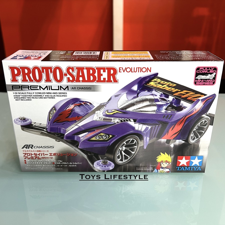 Jual Mainan Rakit Mobil Tamiya Mini 4WD - Proto Saber Evo (ORIGINAL ...