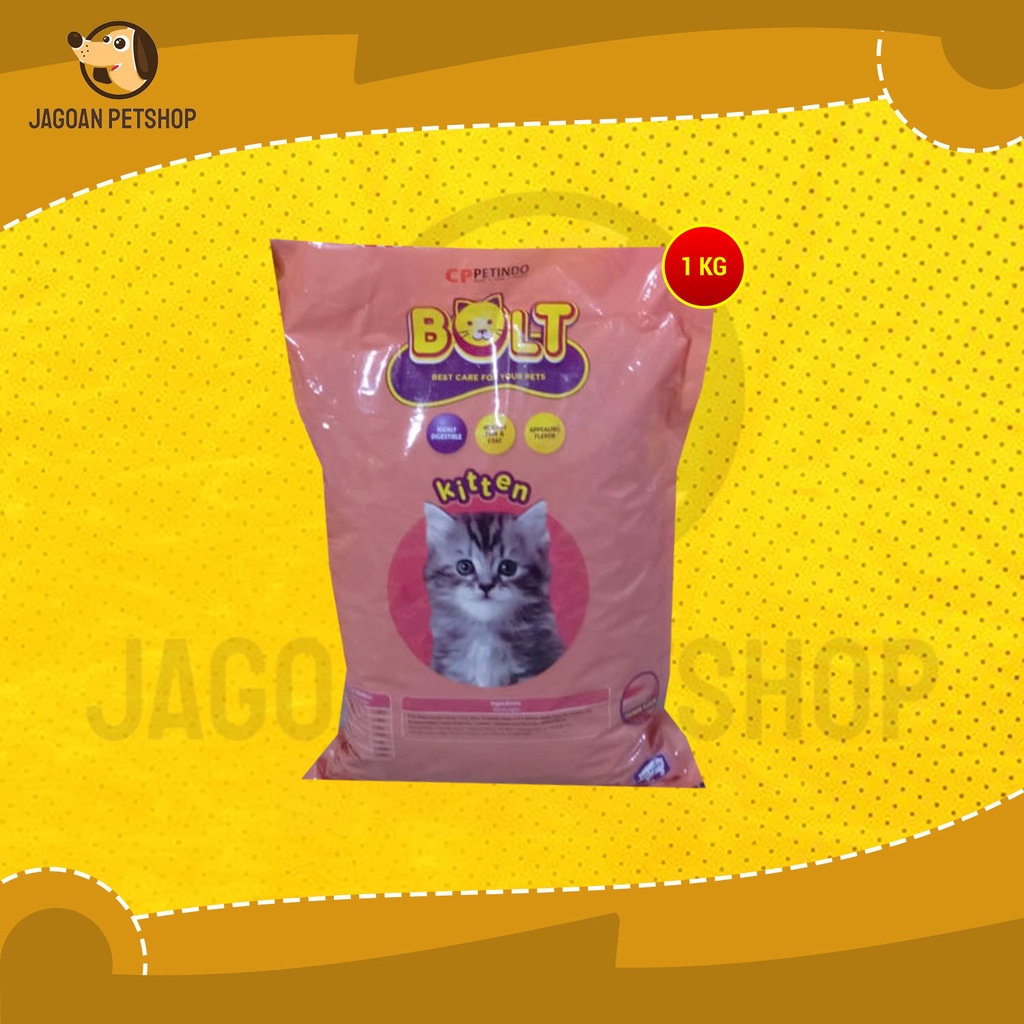 Jual Bolt Cat Food Kitten Dry Cat Food 1 KG | Shopee Indonesia