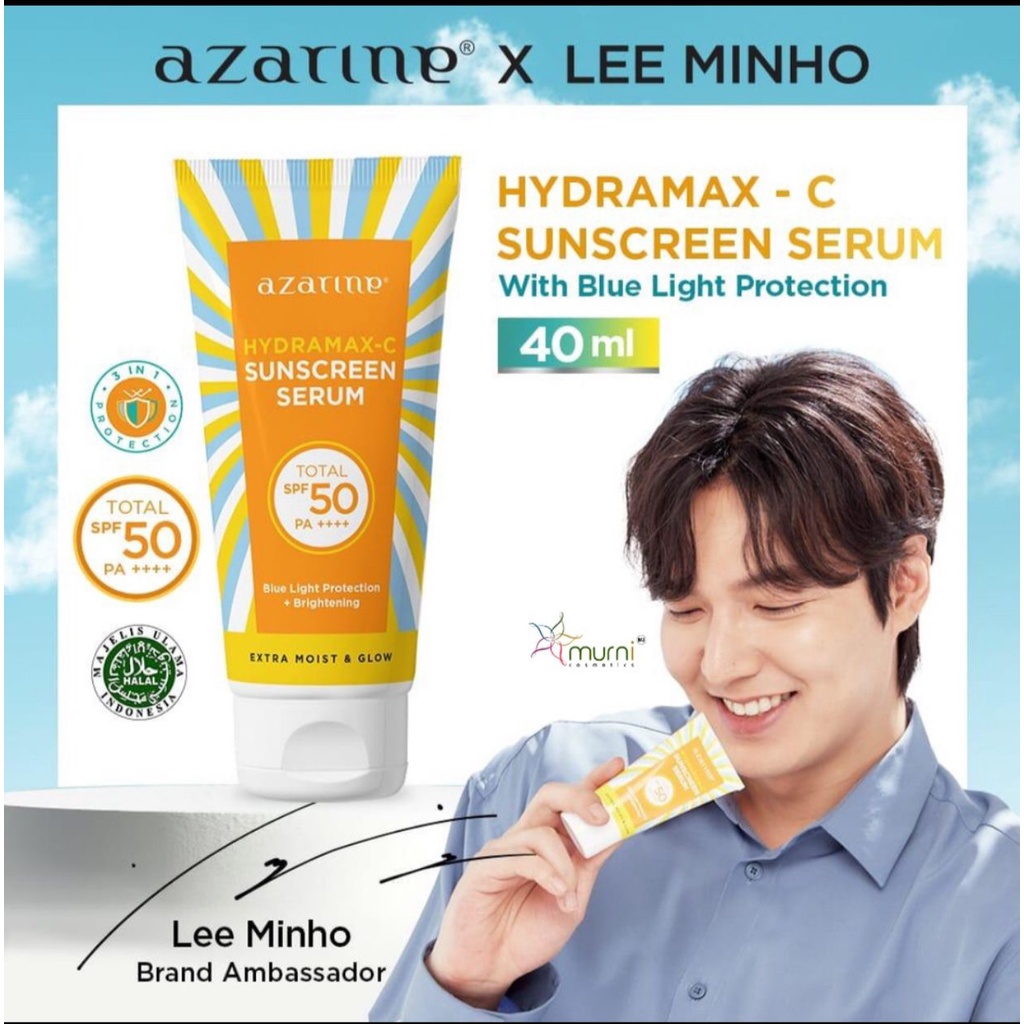 Jual AZARINE HYDRAMAX-C SUNSCREEN SERUM SPF 50 PA++++ 40ML (KUNING ...