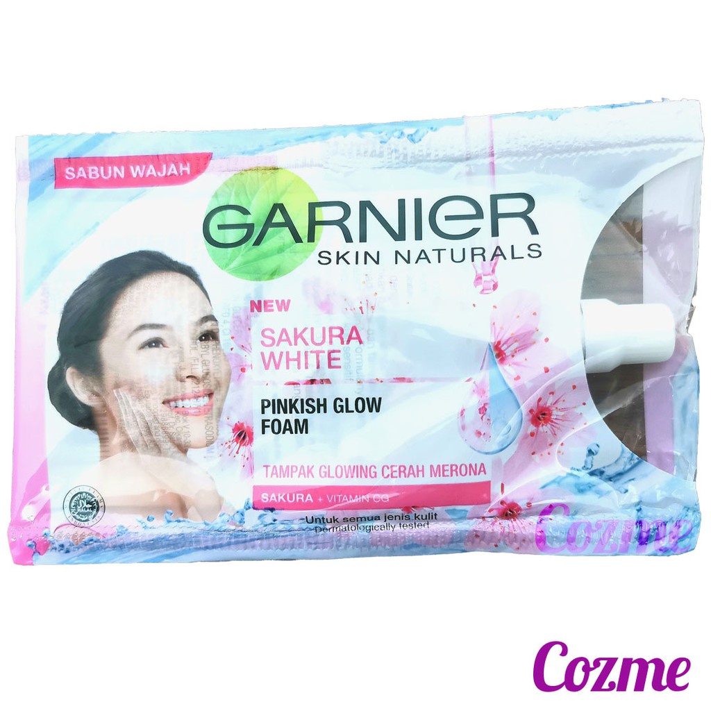 Jual GARNIER Sakura White Pinkish Glow Foam 9mL | Shopee Indonesia