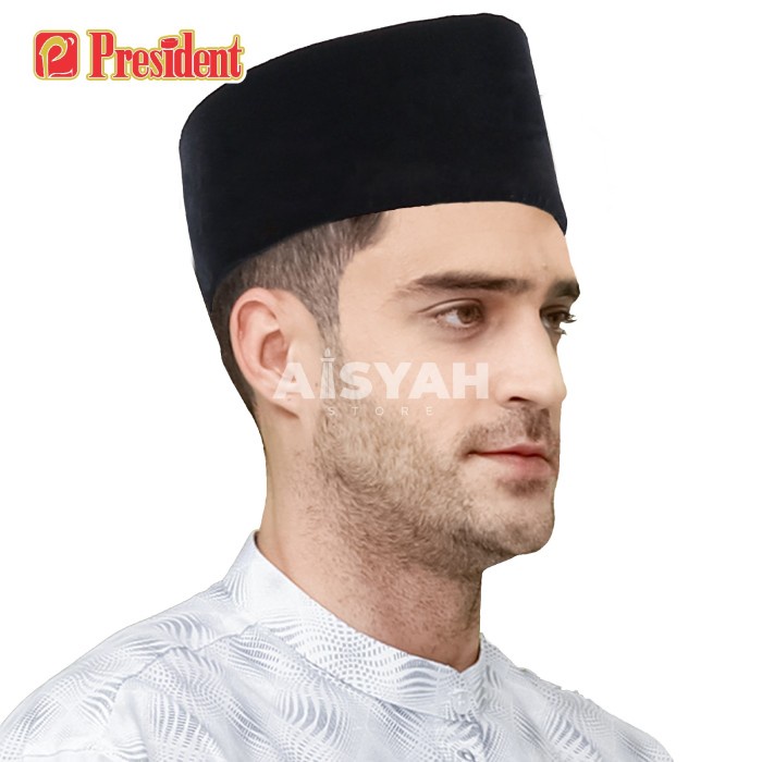 Jual Peci Hitam Songkok Hitam Tanpa Kertas Merk PRESIDENT Tinggi 9 - 2 ...