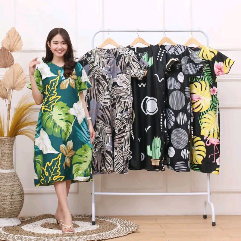 Jual paket usaha Daster wanita kekinian 100 ribu/5 pcs kancing depan ...