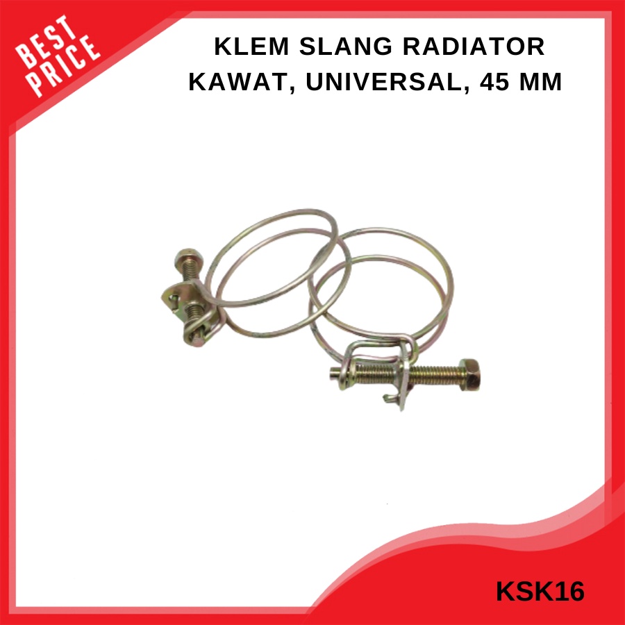 Jual Klem Kawat Hose Clamp ukuran 45 mm Klem Selang Radiator Mobil Truk ...