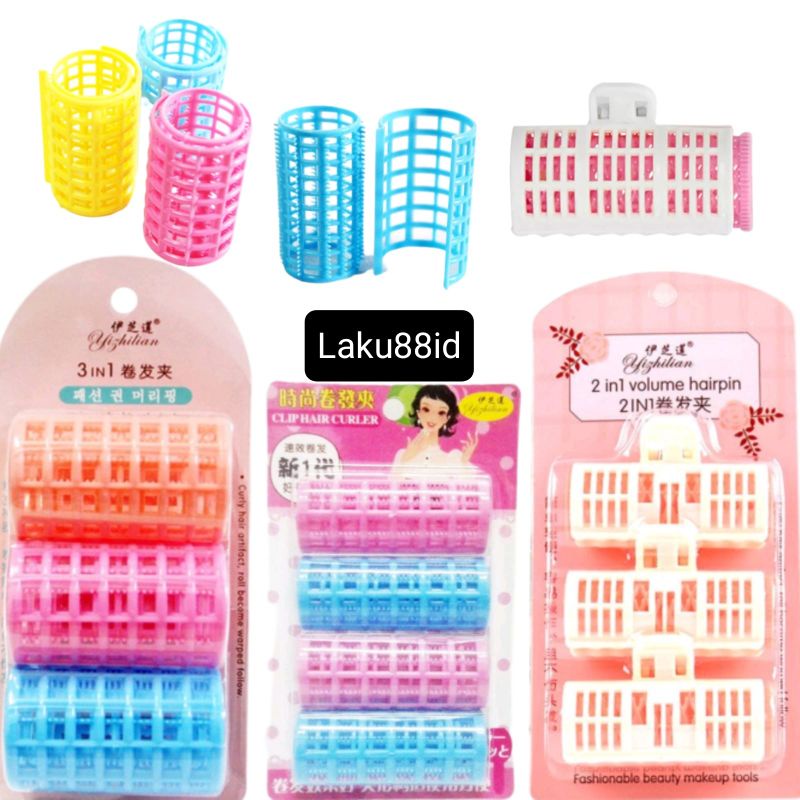 Jual Roll Rambut Jepit Korea 1Set Curly - Roll Rambut Praktis isi 3 Pcs ...