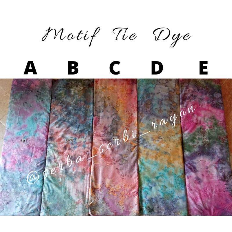 Jual KAIN RAYON MOTIF TIE DYE (harga per 0,5 m) | Shopee Indonesia