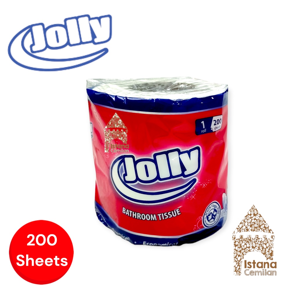 Jual Tissue Jolly Toilet Tisu Gulung Roll Kamar Mandi 200 Sheets ...
