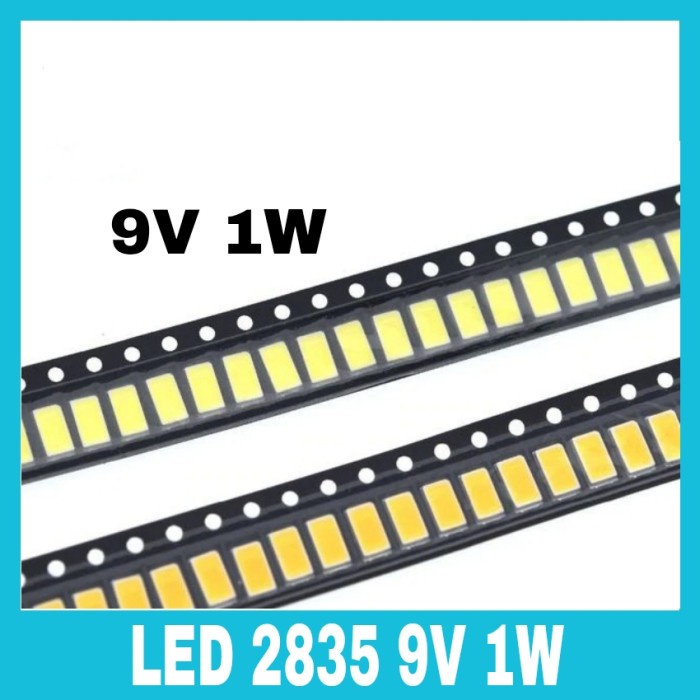 Jual LED 2835 9V 1W ultra Bright SMD 105-110LM light emitting diode ...