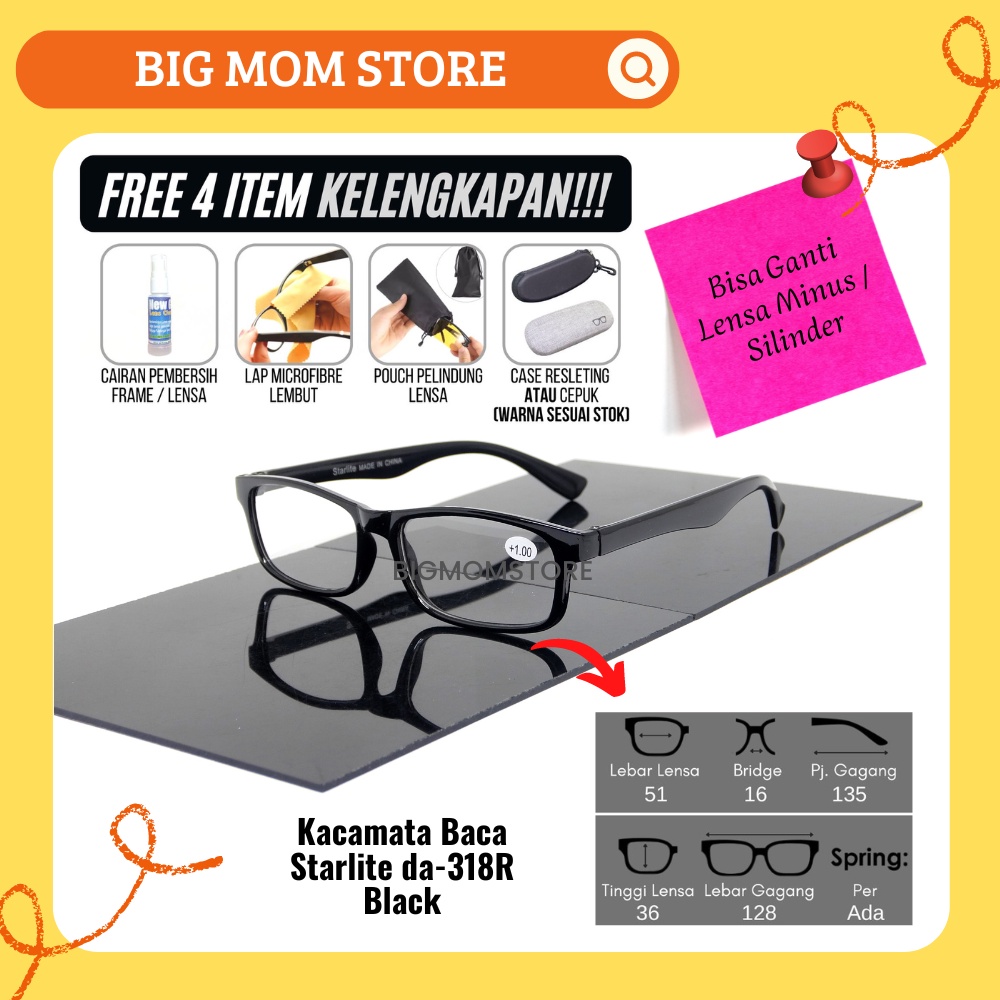 Jual Frame Kacamata Baca Plus 1 Sampai 3 Kacamata Ringan Kotak Kualitas ...
