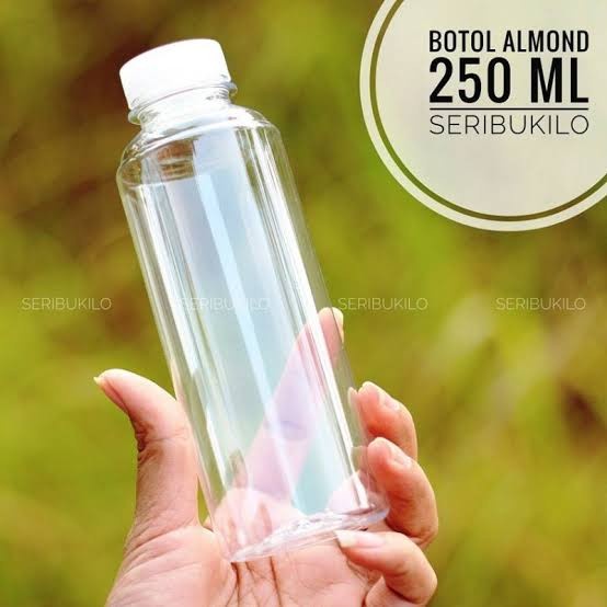 Jual Botol Plastik Almond PET 250ML Botol Minuman Susu Kopi Susu Latte ...