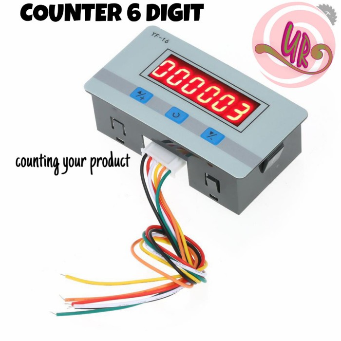 Jual Terlaris Counter 6 Digit Mesin Hitung Limit Switch Atau Sensor Proximity Omron | Shopee ...