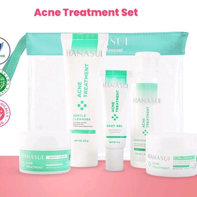 Jual Rangkaian Hanasui Acne Treatment Series | Shopee Indonesia