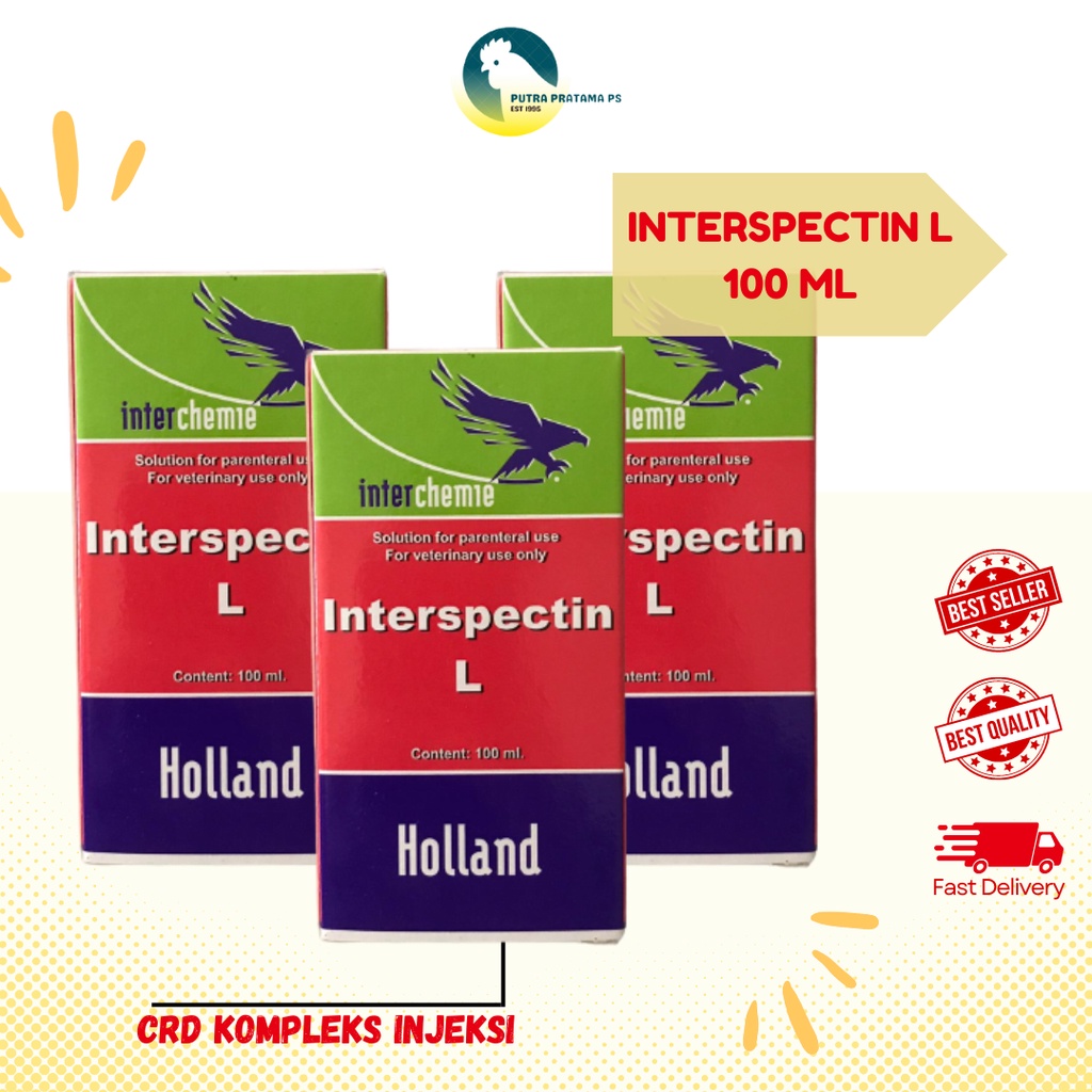 Jual INTERSPECTIN L 100 ML OBAT AYAM - CRD kompleks, Pneumonia, APP ...