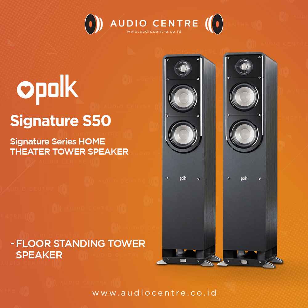 Jual Polk Audio Signature S50 Floor-standing speaker (Black) | Shopee ...