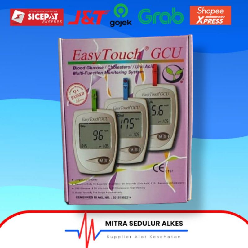 Jual Alat Tes Gula Darah Asam Urat Cholesterol 3 in 1 | Alat GCU Easy ...