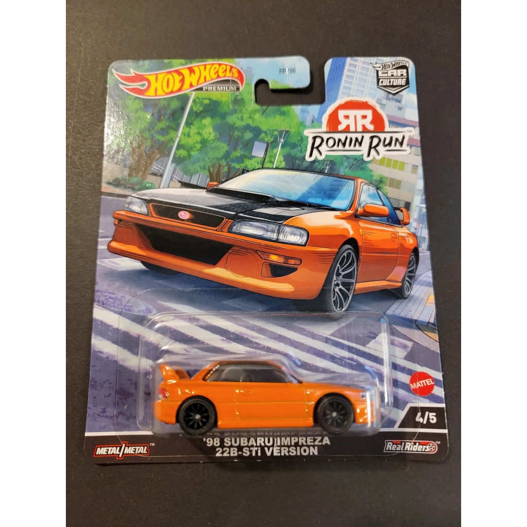 Jual Hot wheels premium car culture ronin run 98 subaru impreza 22b Sti ...
