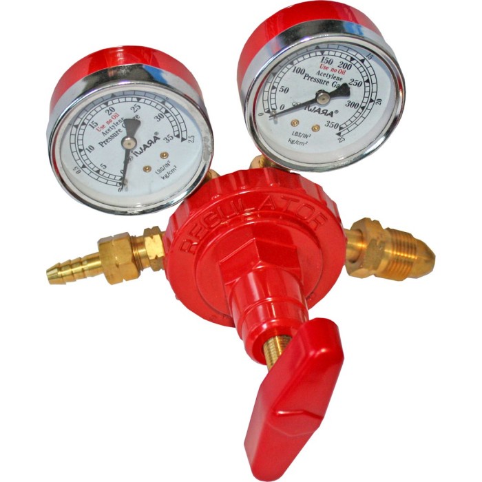 Jual IWARA REGULATOR ACETYLENE TABUNG LAS ASETILIN BRASS 900-030 ...