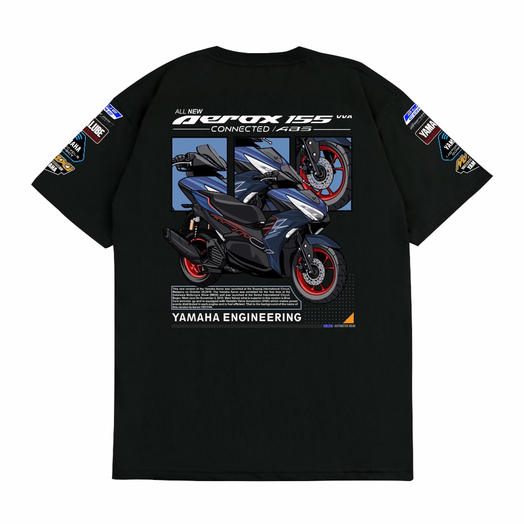 Jual GILAN Baju Kaos T shirt Distro Unisex Gambar Motor YAMAHA ALL NEW AEROX STREET WEAR ...