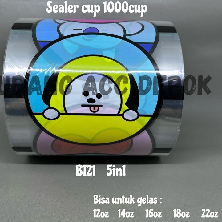 Jual IWA482 PLASTIK LID CUP SEALER CUP POLOS KARTUN BUAH DaunTeh ...