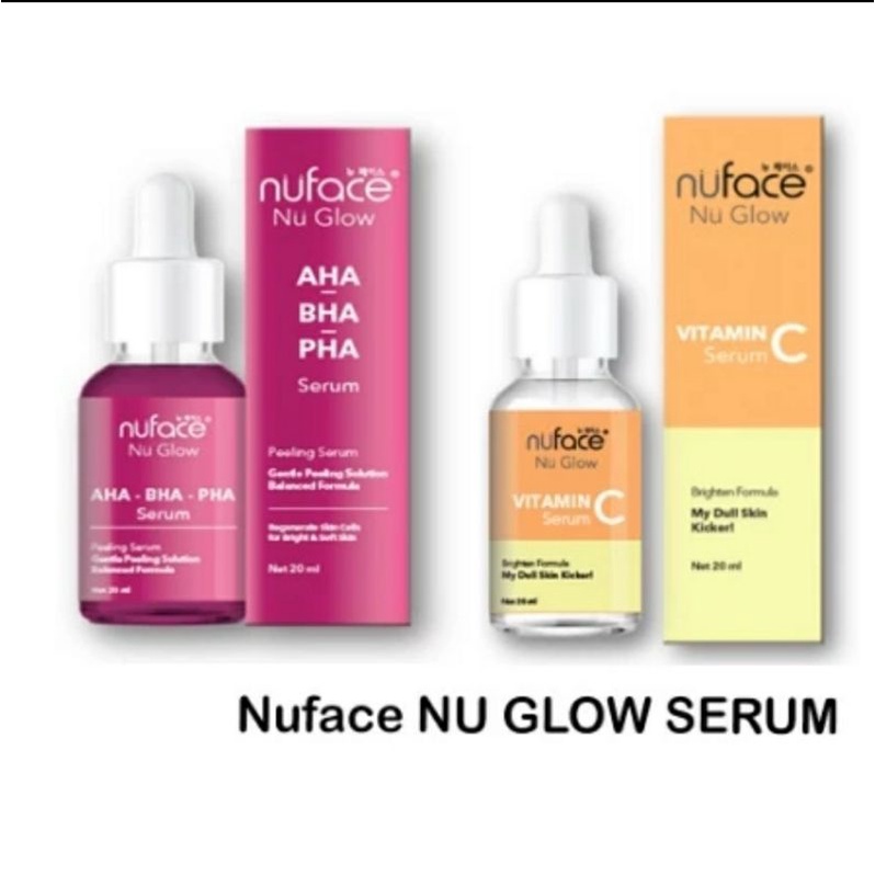 Jual NUFACE NUGLOW SERUM AHA BHA PHA / SERUM VITAMIN C 20ML | Shopee Indonesia