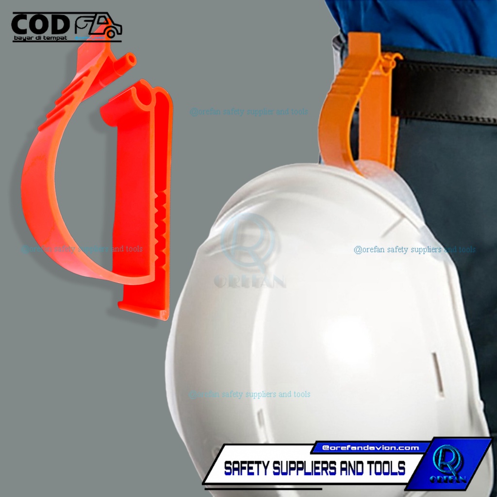 Jual Jepitan Helm Hanger Helmet Gantungan Helem Safety Proyek Orange ...