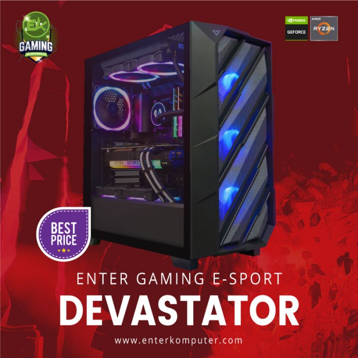 Jual Ruka Pc Rakitan Enterkomputer Gaming E-Sports Devastator | Shopee Indonesia