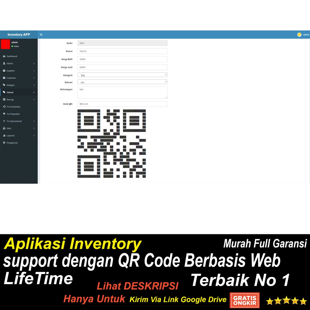 Jual Aplikasi Inventory support dengan QR Code Berbasis Web | Shopee ...