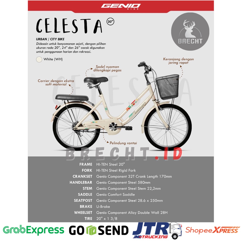 Jual Sepeda Mini CTB Genio Celesta 20" 24" 26" INCH Steel City Bike ...