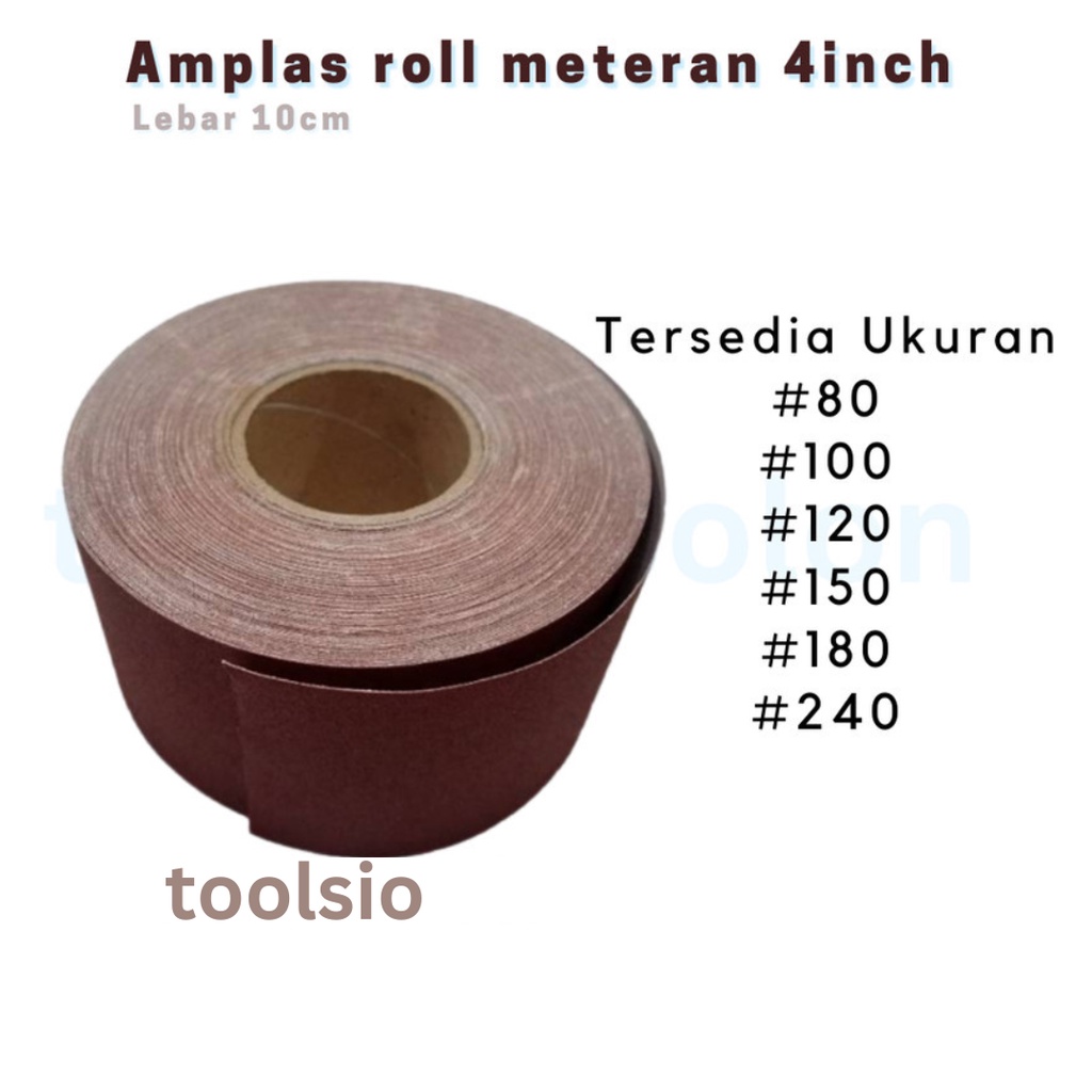 Jual Amplas meteran Amplas roll harga per 1 meter Amplas kertas ...