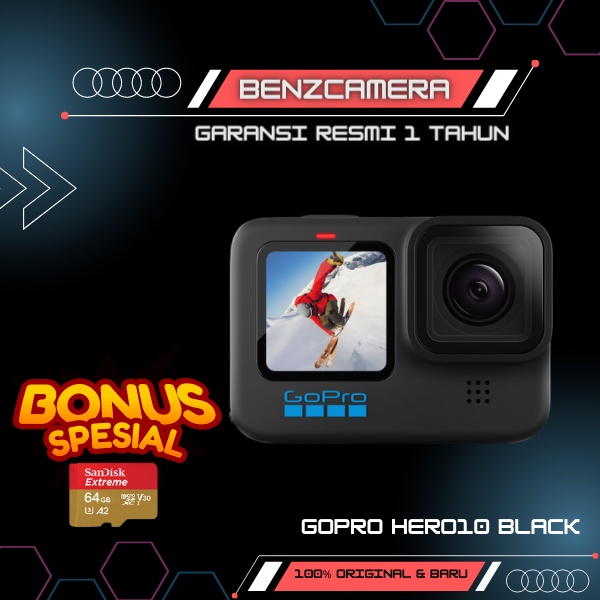 Jual GoPro Hero 10 Black Garansi Resmi | Shopee Indonesia