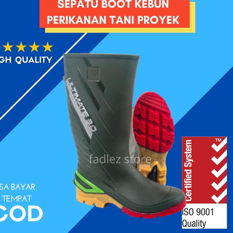 Jual Sepatu Boot Kebun Spatu AP Boots Perkebunan Boat Karet Bot AP ...