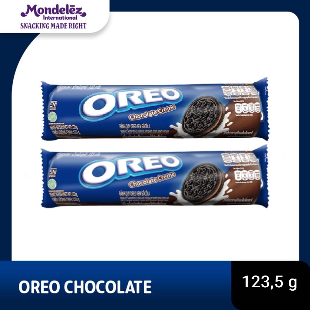 Jual Oreo Biskuit Chocolate Regular 119,6g x 2 | Shopee Indonesia