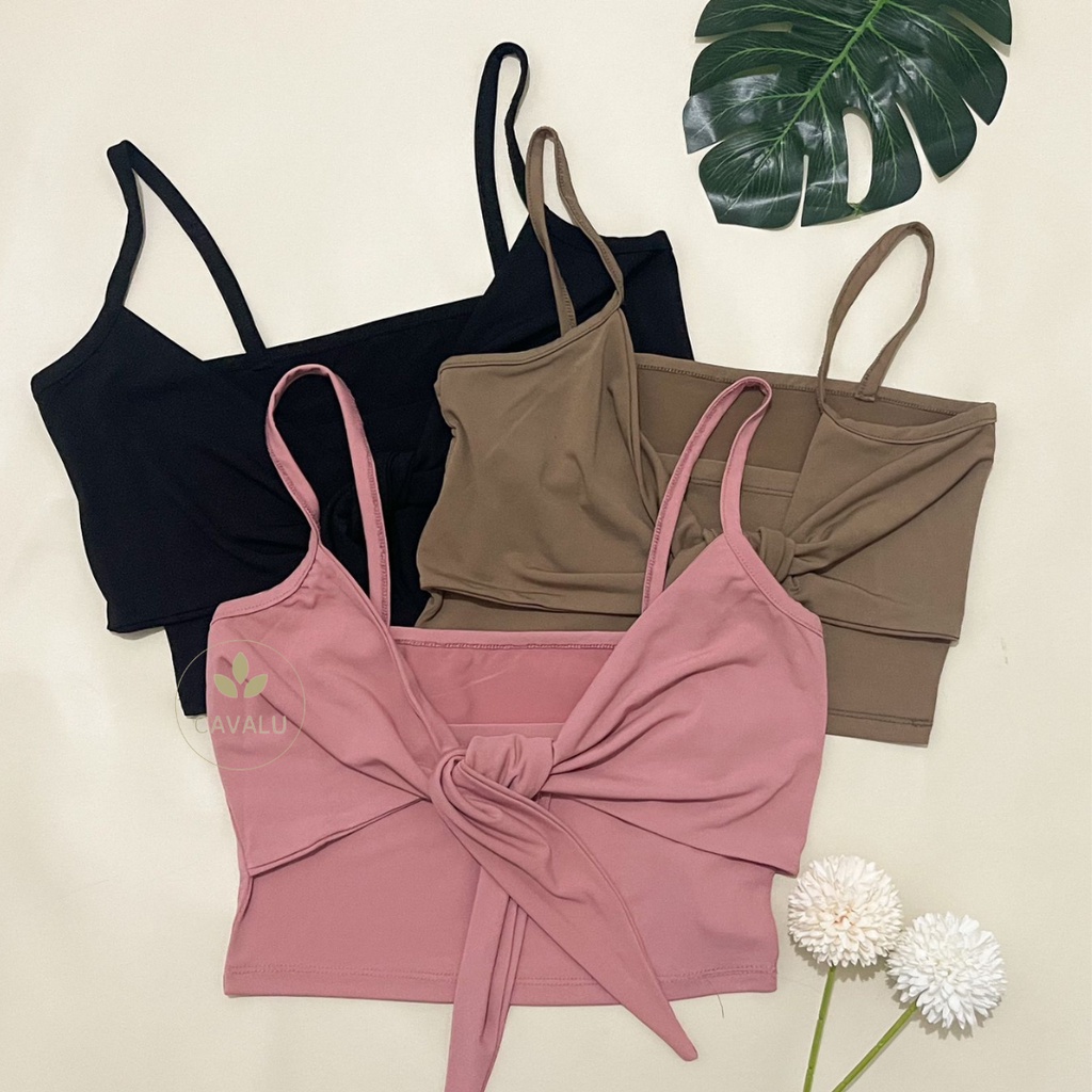 Jual CAVALU Korean Crop Tank Top Pita Crop Top Sexy 196 | Shopee Indonesia