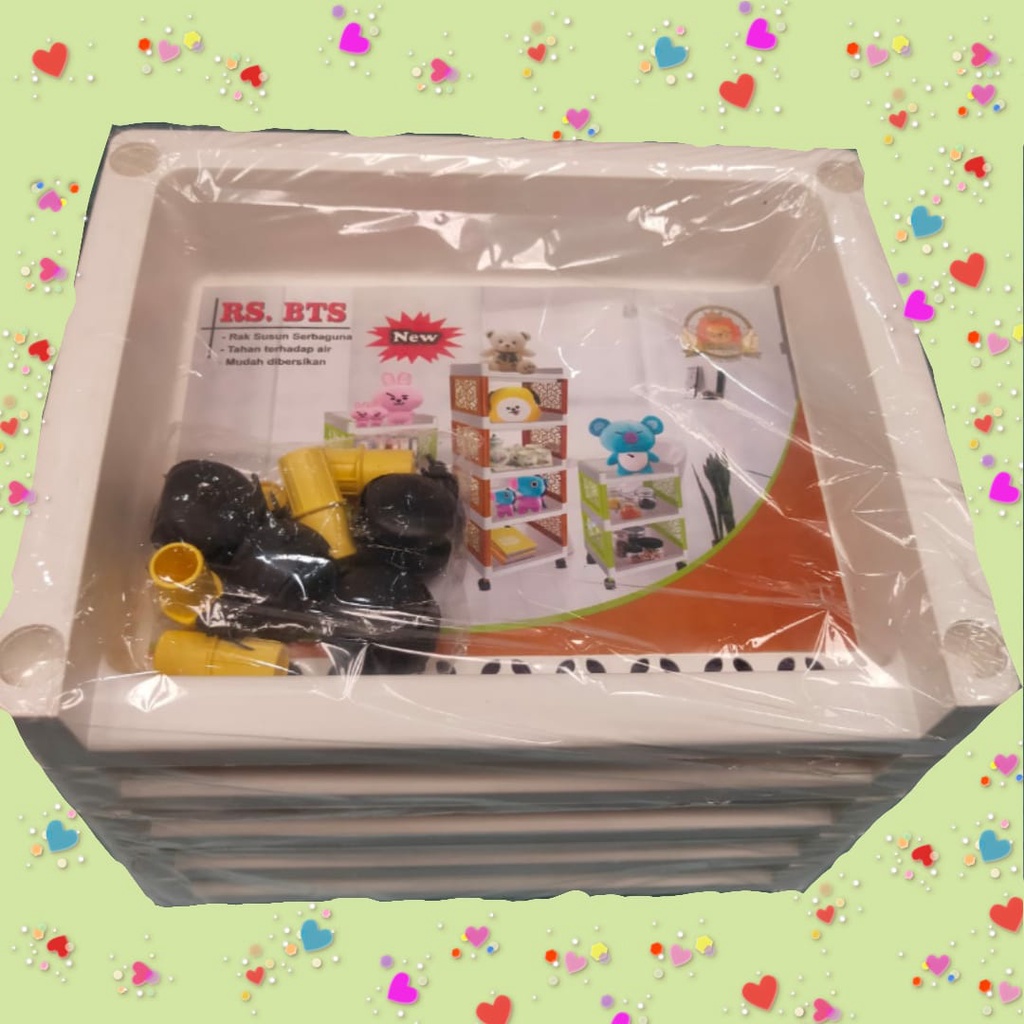 Jual RAK BTS SERBAGUNA / BTS ARMY / LEMARI PLASTIK SUSUN | Shopee Indonesia