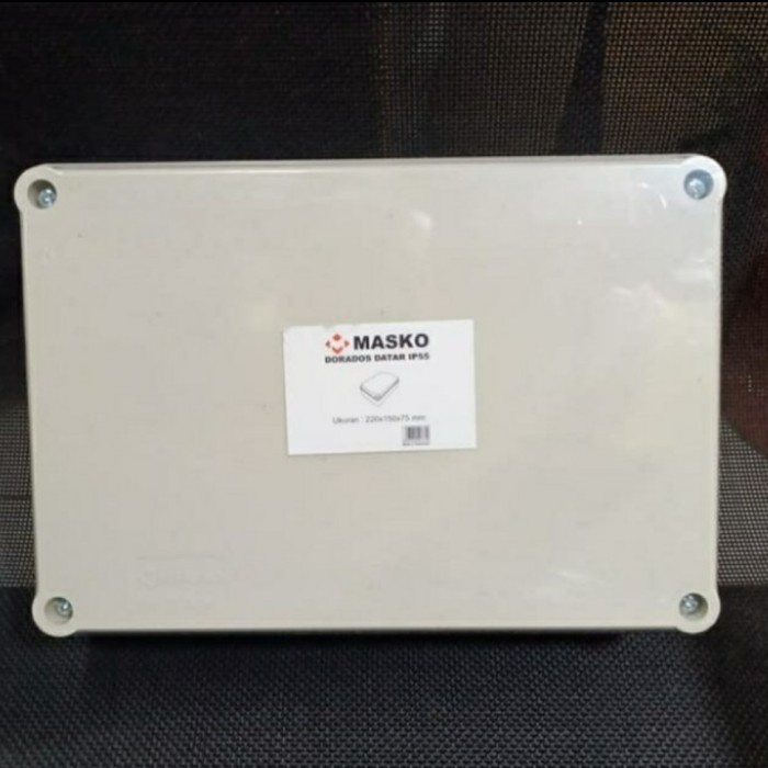 Jual MASKO Duradus Putih datar polos 220x150x75 Junction Box PVC 220 x ...