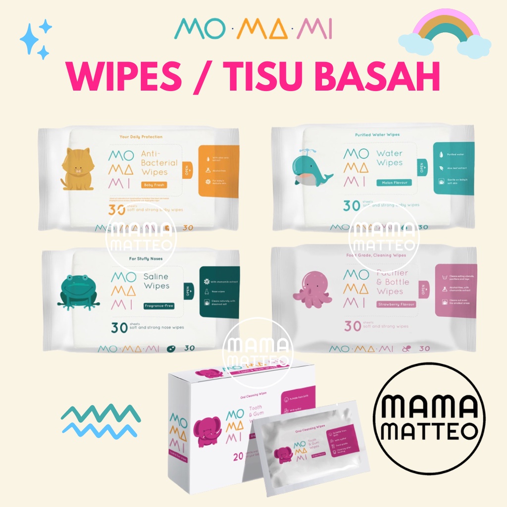 Jual MOMAMI Wet Wipes All Variant / Tisu Tissue Basah Bayi Tanpa ...