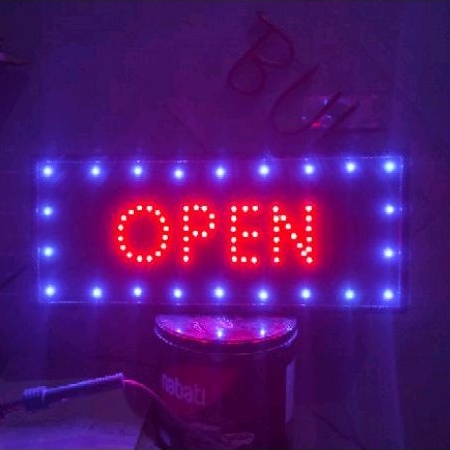 Jual tulisan lampu led sign OPEN new version | Shopee Indonesia