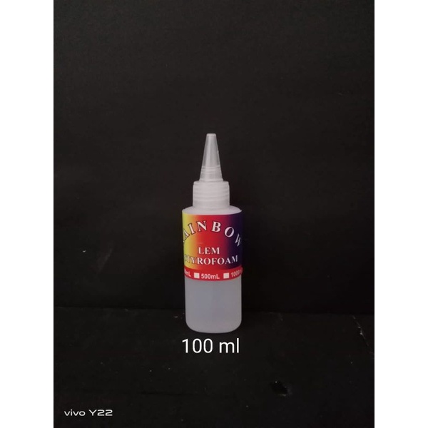 Jual Lem Styrofoam 100ml Lem Gabus Rainbow | Shopee Indonesia