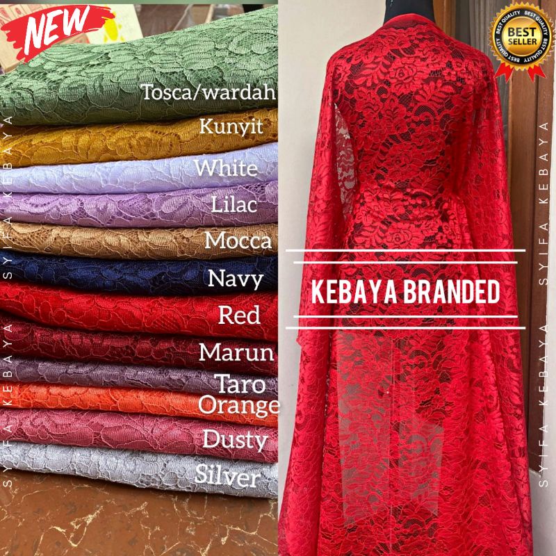 Jual PROMO!! Bahan Kain Brukat Brokat Meteran Mewah / Kain Burkat ...