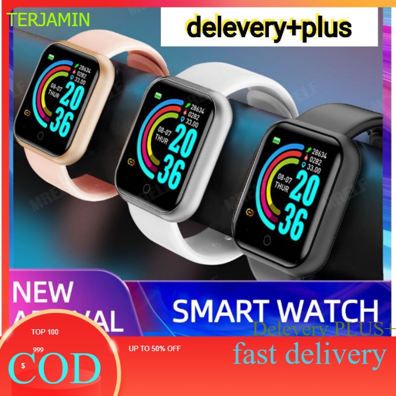 Jual Smart Watch D20 atau Smart Band Y68 Jam Cerdas Original smartwatch ...