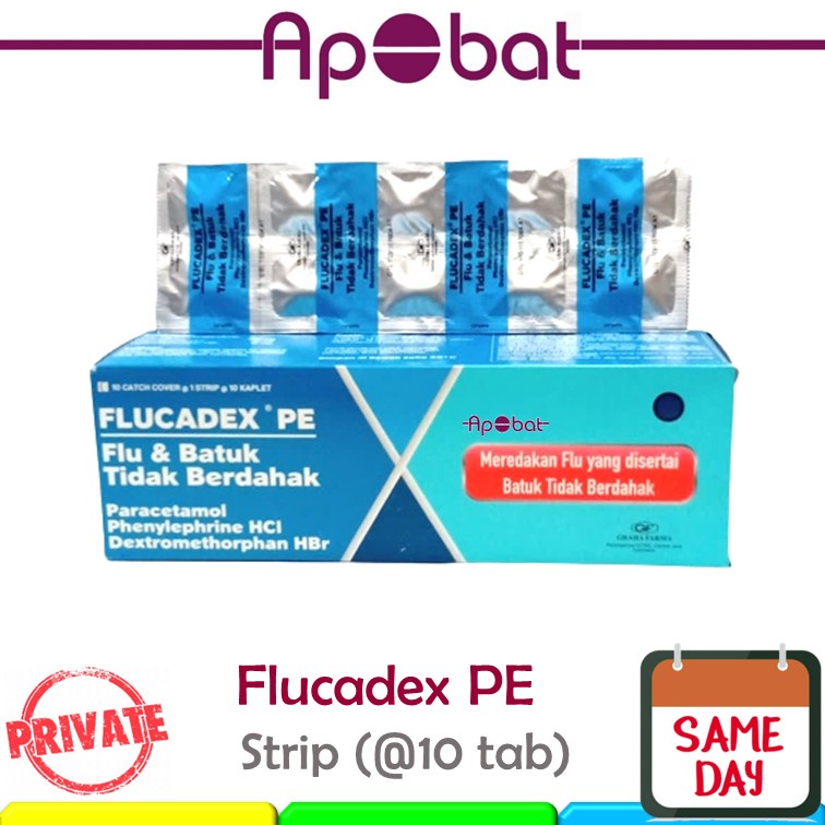 Jual - ApObat - Flucadex STRIP PE BIRU 10 Tablet Obat Batuk Kering ...